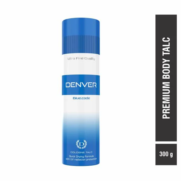 DENVER Blue Code Premium Body Talc ( 300 g) - JioMart
