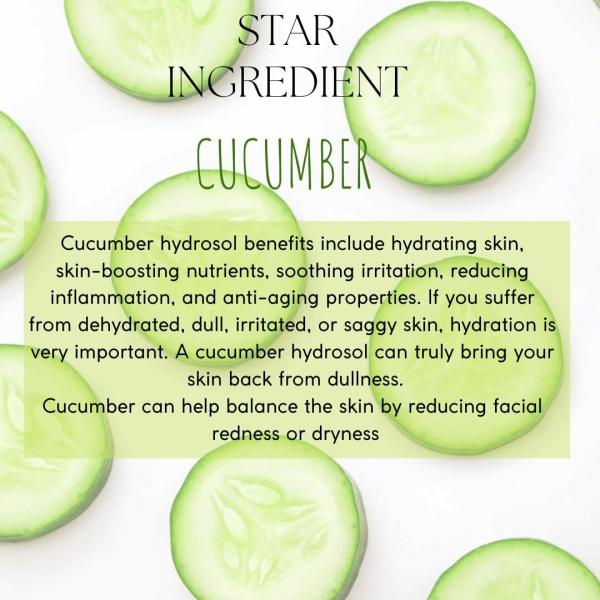 EcoBerry Pure Steam Distilled Cucumber Hydrosol Toning Facial Mist ...