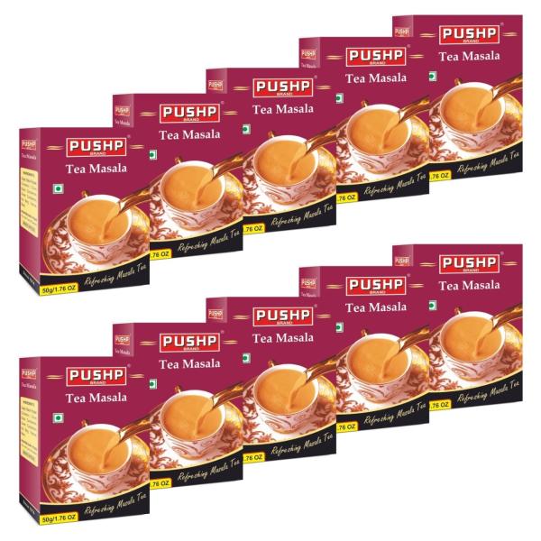 Pushp Brand Chai Masala Aromatic Tea Masala Powder with 100% Natural ...