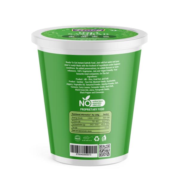 Roby Instant Idli Sambar Ready-To-Eat Instant delicious Idli Sambar ...