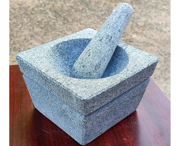 MyNAKSHA Mortar and Pestle Set for Spices, Khalbatta, Kharal, Mixer ...