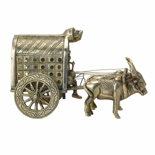 Kalarambh Brass Bllock Cart For Home Handicraft Art -9.5 x 5.5 x 6 Inch ...