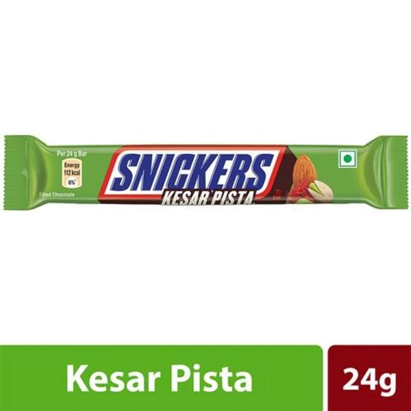 Snickers Kesar Pista Chocolate Bar, 24 gm(Pack of 15) - JioMart
