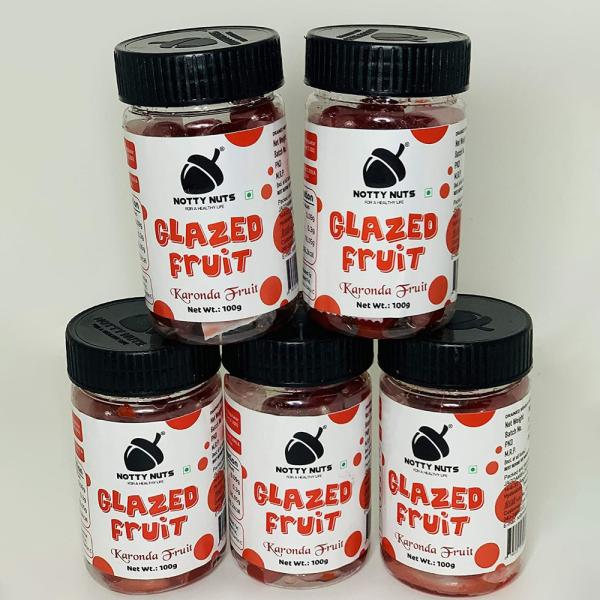 NOTTY NUTS Cherry or Karonda Fruit Candy (Pack of 5, 100 gm each) - JioMart