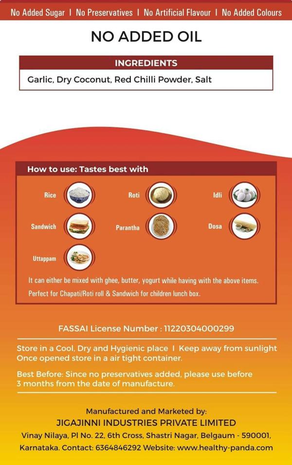 Healthy Panda Hot Garlic Chutney - 300 g (Pack of 3) - JioMart