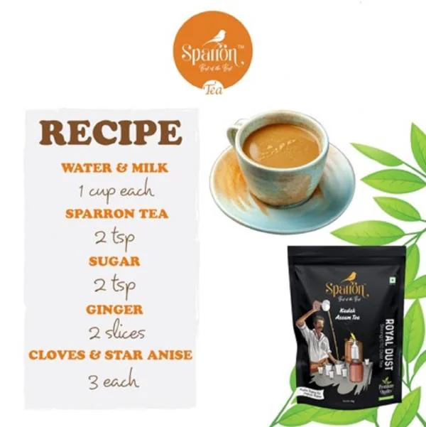 Sparron ROYAL DUST Unflavored Black Tea Pouch (1 kg) - JioMart