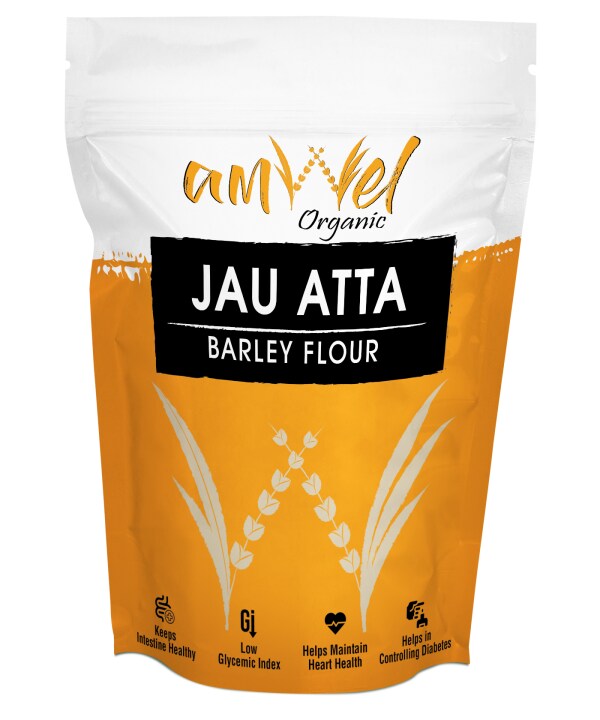 Amwel Organic Jau Atta | Pearl Millet Flour | 450g x 2pc | High Dietary ...