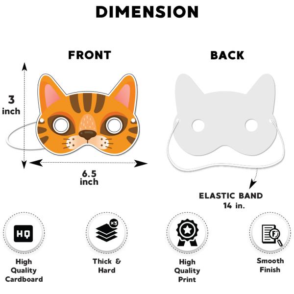 Festiko 60 Pcs Cat Theme Eye Masks, Cat Eye Masks For Kids - JioMart