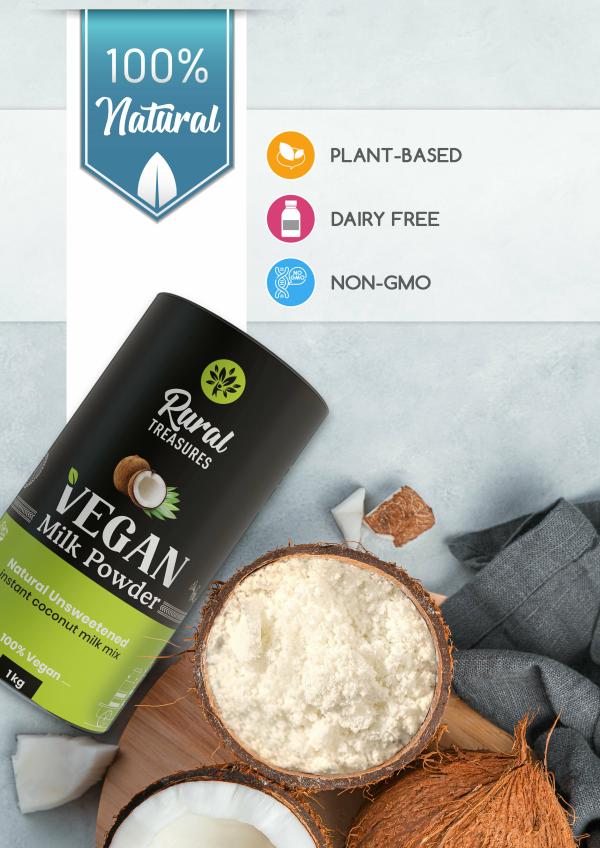 Vegan Milk Powder | Dairy & Lactose Free | Plant Based Milk | 1 Kg ...