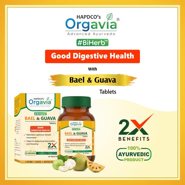 Orgavia Bael & Guava Tablets (60 Tabs) - JioMart