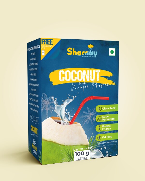 SHARNAY 100% Coconut Water Powder Mix /coconut water real /pack of 5 ...