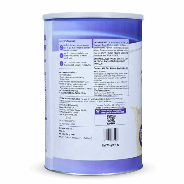 Pentasure Daily Nutrition Protein Shake - Vanilla Flavour, 1Kg - JioMart