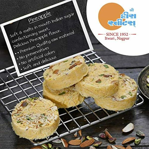 Bhagats Heera Sweets Son Roll with Almonds and Pistachio Garnished ...