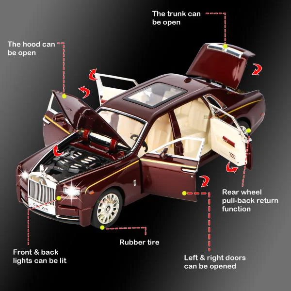 Zest 4 Toyz Diecast Metal Pullback Openable Doors Toy Cars with ...