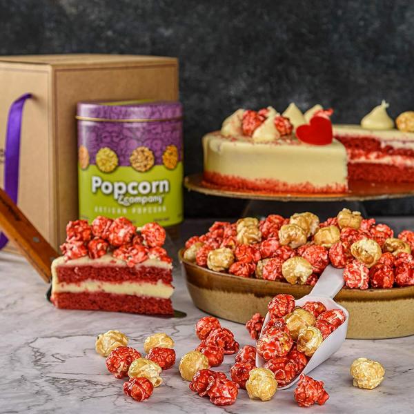 Popcorn & Company Festive Gift Combo Pack of 2 Tins (Red Velvet ...