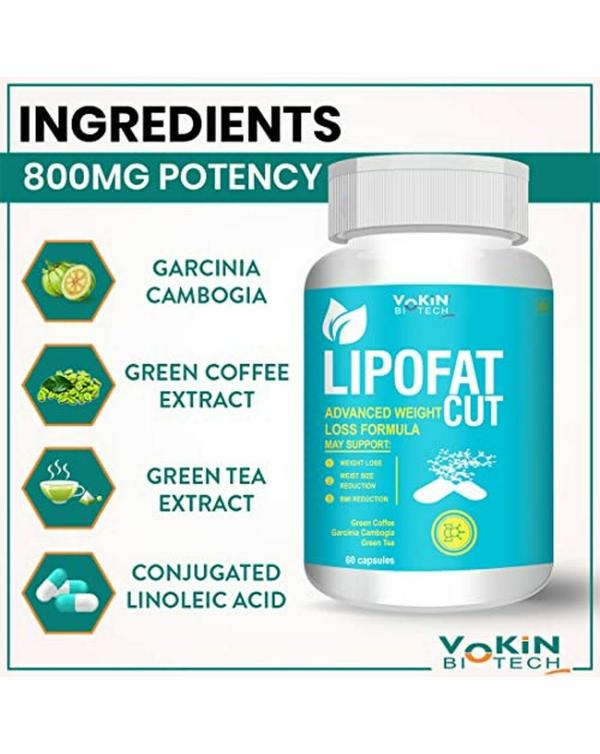 Vokin Biotech LipoFat Cut Advanced Weight Loss Formula For Men & Women ...