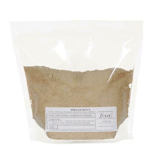 NatureVit Organic Green Cardamom Powder, 1 kg [Elachi Powder, Fine ...
