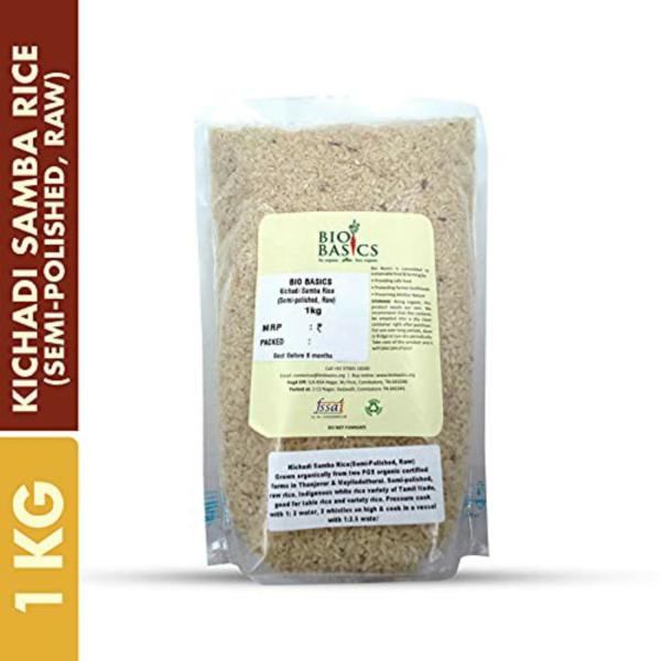 Bio Basics Kichadi Samba Rice - 1 kg - JioMart