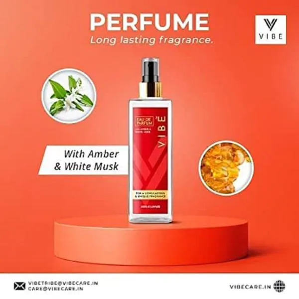 VIBE Perfume For Men & Woman 100 Ml - Eau De Parfum With Amber & White ...