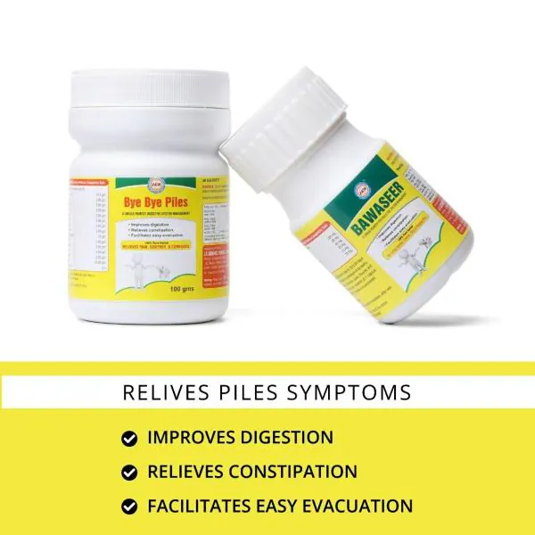 Herbo Range Ayush Bye-Bye Piles Ayurvedic Capsules for Fissure, Fistula ...