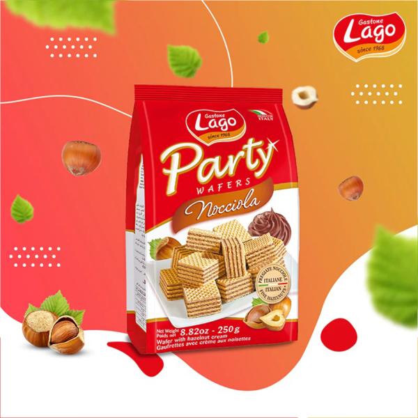 Lago Party Wafers Hazelnut 500g (Pack of 2) - JioMart