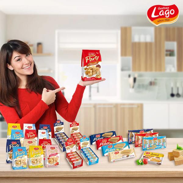 Lago Party Wafers Hazelnut 500g (Pack of 2) - JioMart