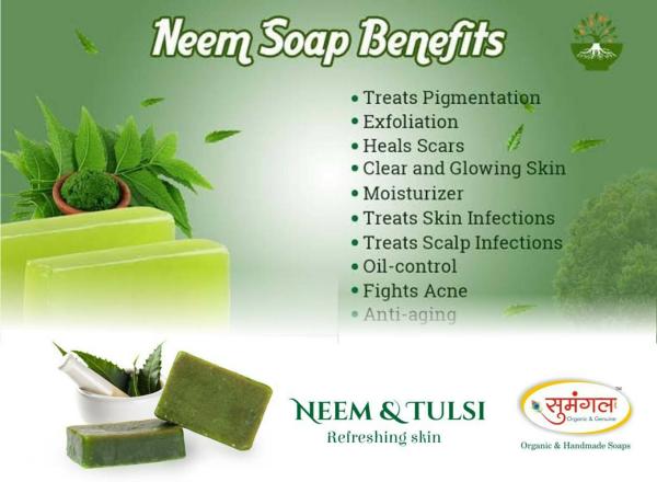 Sumangal Neem Tulsi Anti Septic Soap 1 g Pack of 2 - JioMart