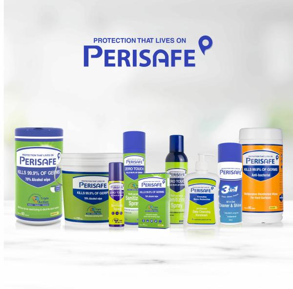 PERISAFE Zero Touch Multipurpose Sanitizing Disinfectant Spray- 50 ML ...