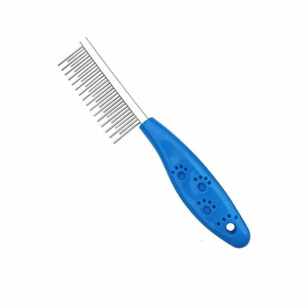 Emily Pets Grooming Metal Dog Comb, 1.5mm Gap between bristle(Blue ...