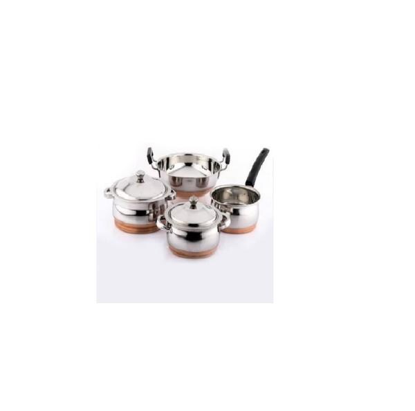 KLASSI KICHEN 6pc copper bottom cookware set With Lid Cookware Set ...