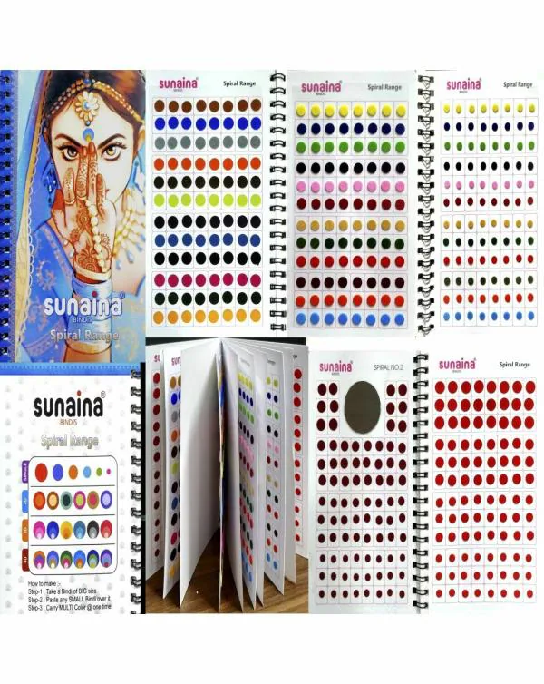SUNAINA Round Shaped Stick On Forehead Bindi (Pack of 6) - JioMart