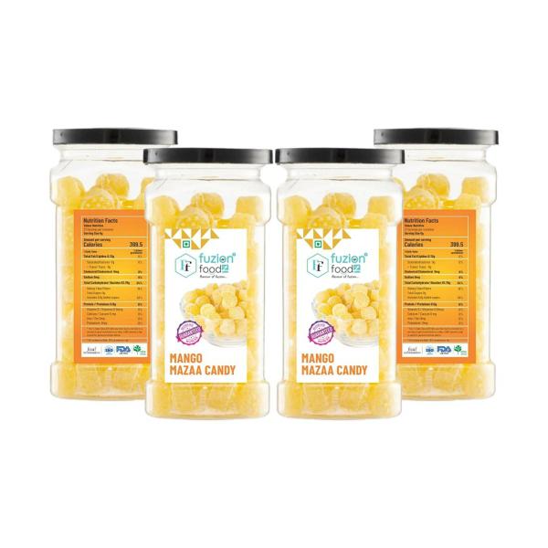 Fuzion Foodz Mango Mazaa Candy, 135 G Each (Pack Of 4) - JioMart