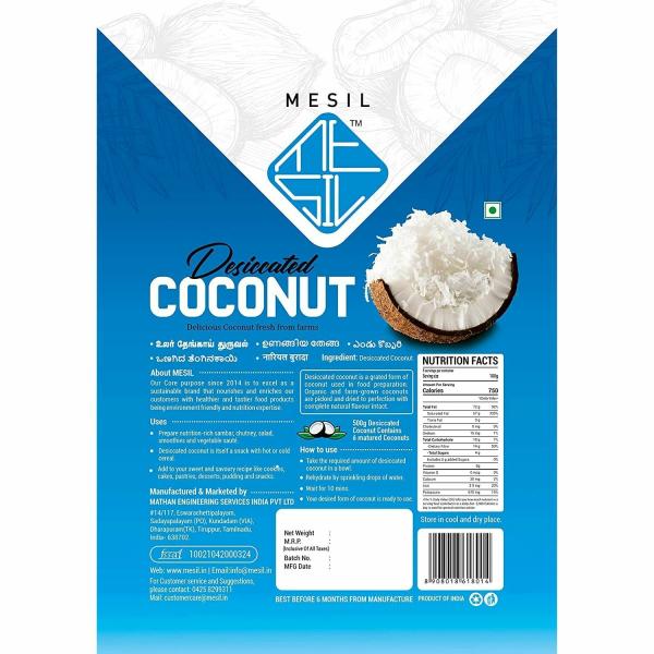 MESIL Natural Desiccated Coconut Powder (1 KG) - JioMart