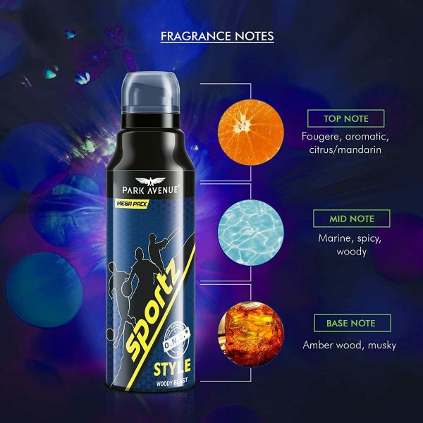 Park Avenue STYLE Woody Blast Deodorant Spray Perfume, Long lasting ...