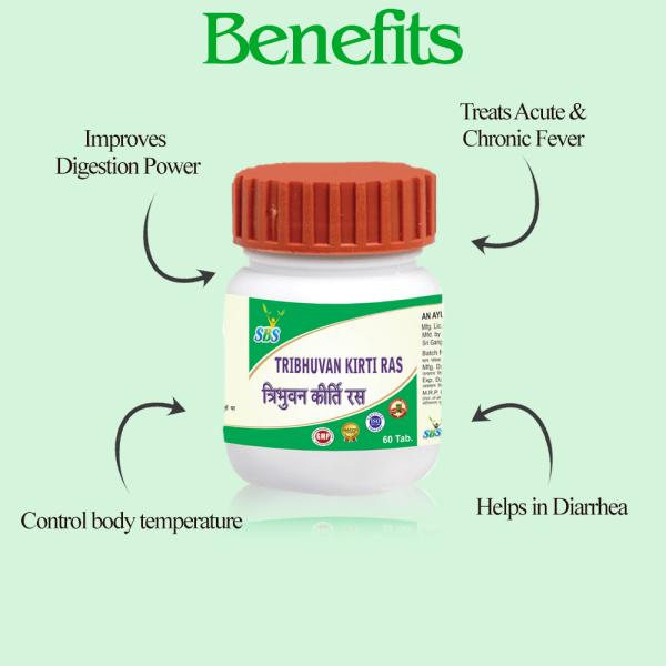 Sbs Herbal Tribhuvan Kirti Ras Tablet For Immunity Booster - 60 Tablets ...