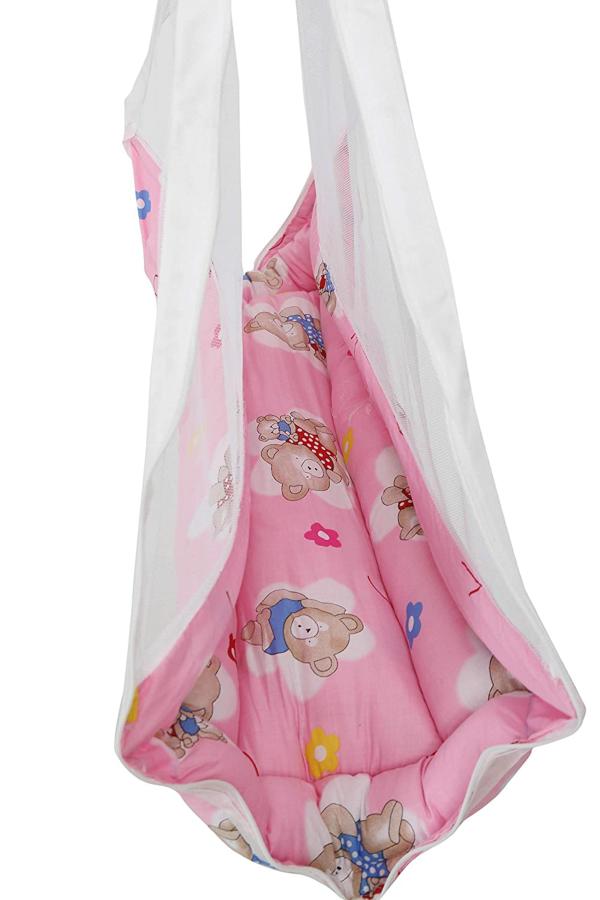 Vparents Pink Baby Swing Cradle With Spring (Pack of 2) - JioMart