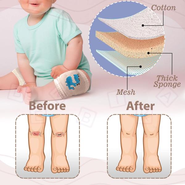 Bembika Khaki Cotton Baby Kneepad Animal Face For Kids - JioMart