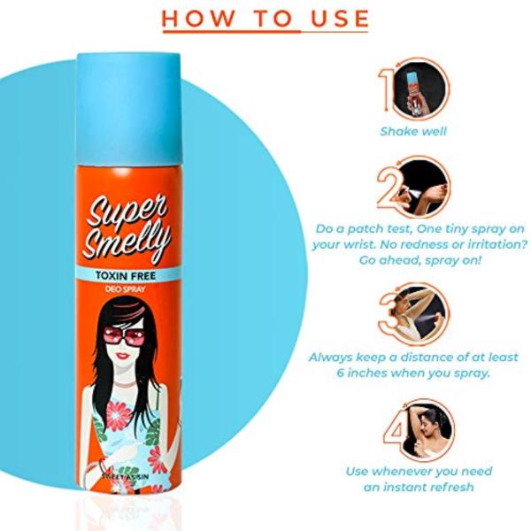 Super Smelly Natural Deodorant Spray, 300 Ml (Pack Of 2) - JioMart