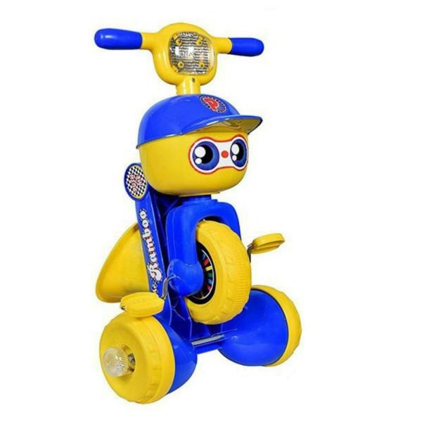 Miss & Chief Blue And Yellow Plastic Biggest Wheels Music And Lights ...