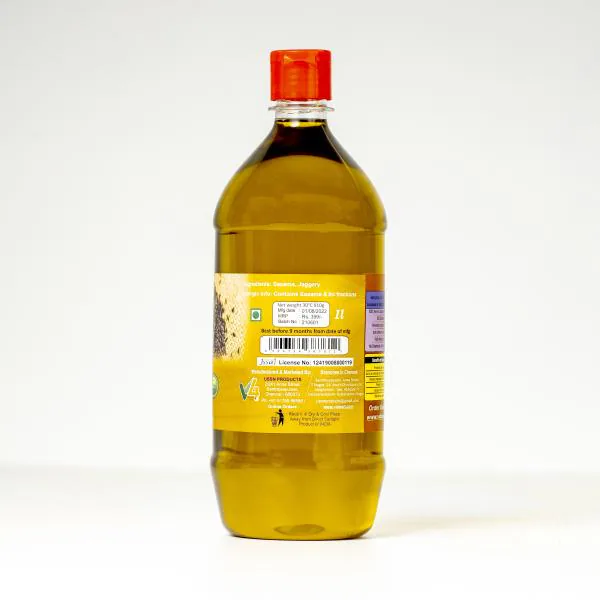 Karaikudi Cold Pressed Gingelly Oil (Jaggery) / Nallennai / Sesame Oil ...