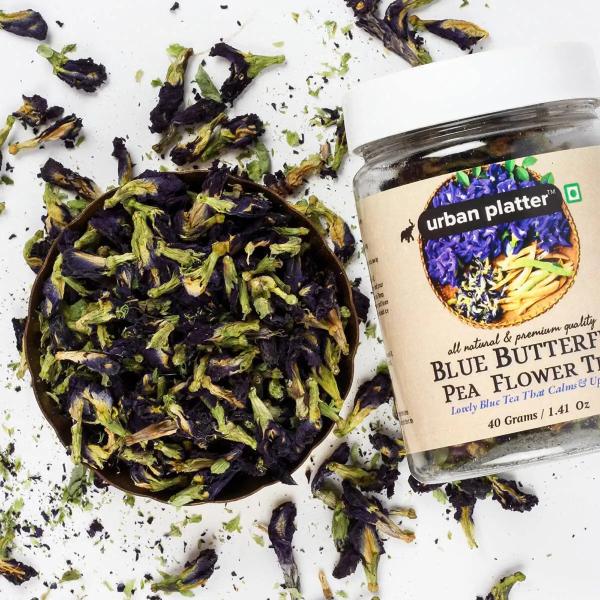 Urban Platter Blue Butterfly Pea Flower Tea, 40g - JioMart