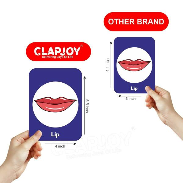 Clapjoy Multicolor Double Sided Flash Cards - Z4-Vehicle, Body Part ...