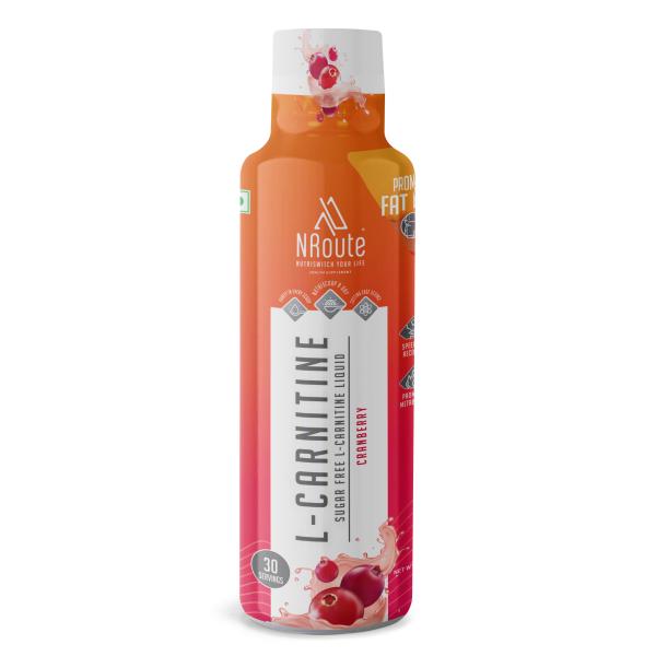 NRoute L-Carnitine 3000mg Liquid Burns Fat for Energy, Sugar Free Fat ...