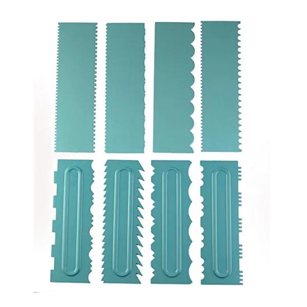 TVAT Cake Decorative Tall Scraper for Icing - 10inch (Combo (Design A+B ...