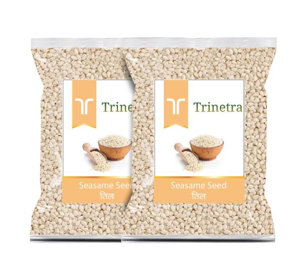 Trinetra White Sesame Seed 750Gm Each (Pack Of 2) Safed Till / Tilli ...