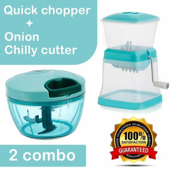 Kitchen Combo of Onion & Vegetable Quick Chopper and Chilli Cutter ...
