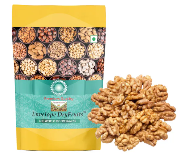 Envelope Dryfruits Extra Light Halves Walnut Kernels 1 Kg | Akhrot Giri Dryfruit | Premium ...