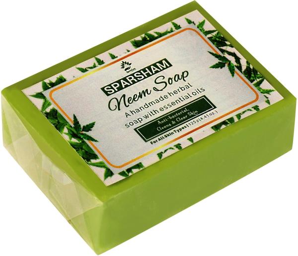 Sparsham HANDMADE NEEM SOAP FOR PURIFIED SKIN RASHES ACNE & PIMPLE 750g ...