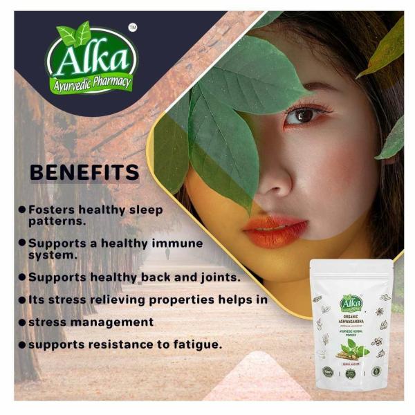 Alka Ayurvedic Pharmacy - Organic Ashwagandha Powder (Withania ...