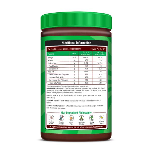 NourishVitals Classic Peanut Butter (Almonds Chunks & Dark Chocolate ...